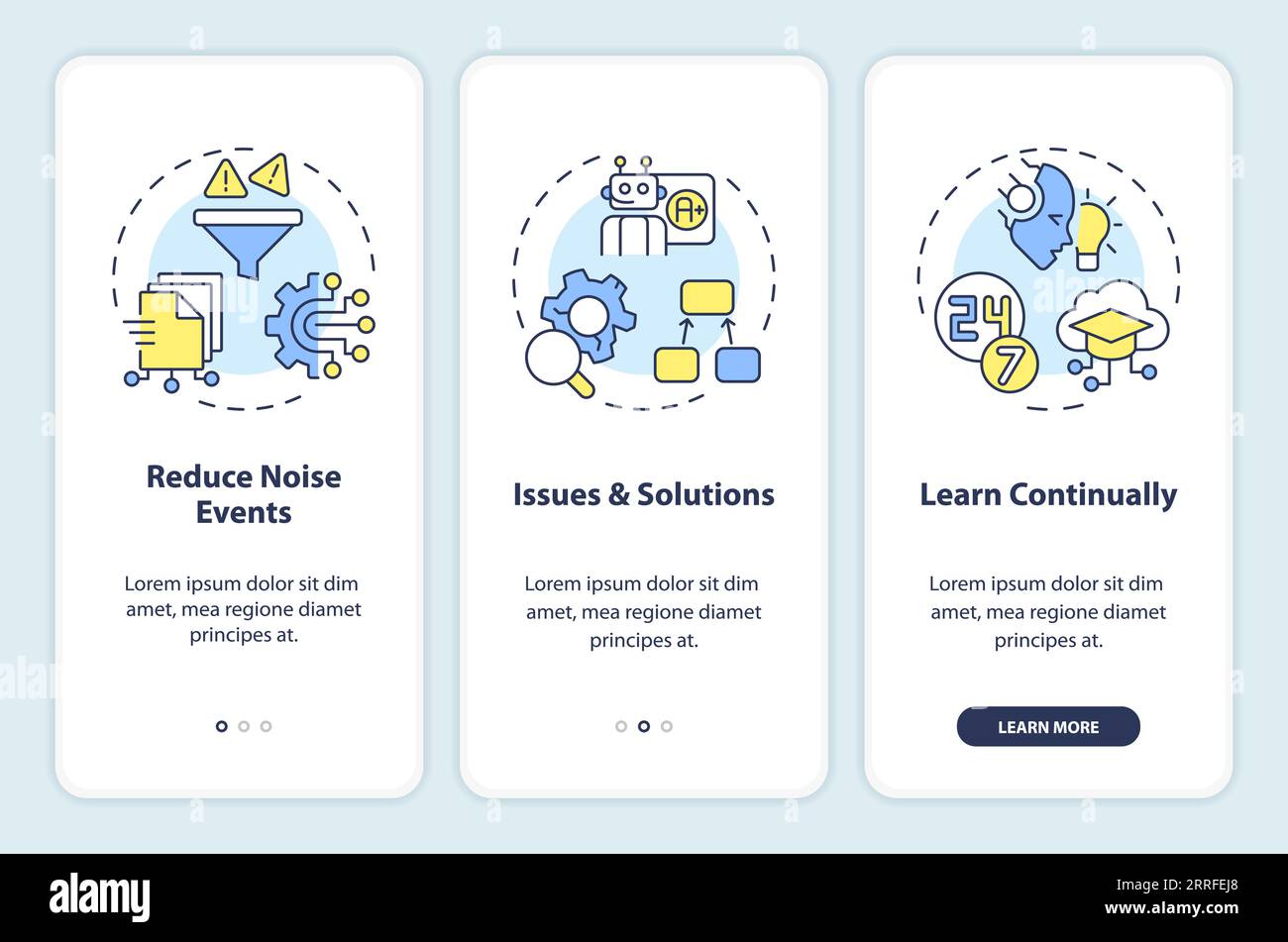 Walkthrough AI ops with thin linear icons concept Stock Vector Image & Art - Alamy