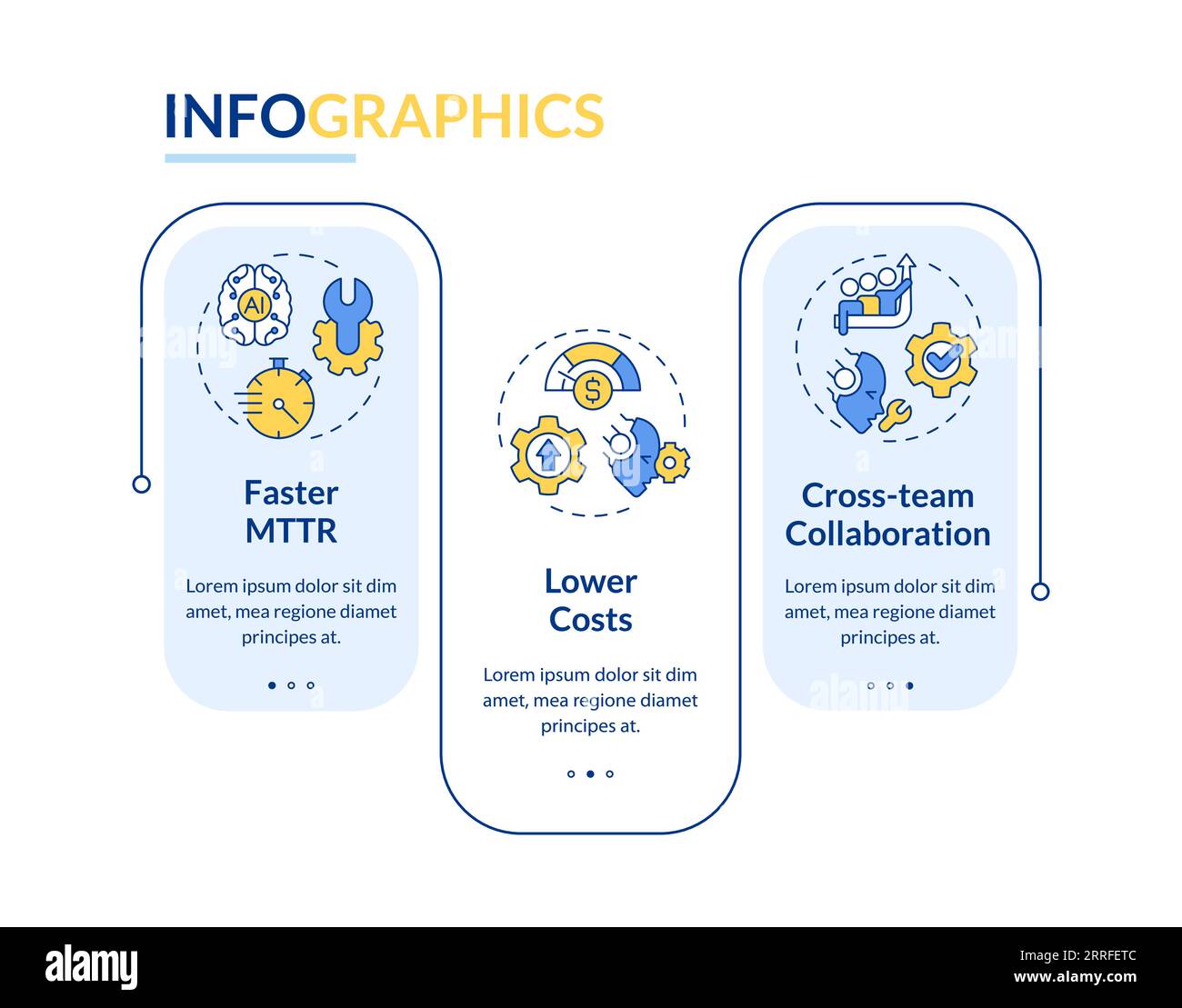 Multicolor AI ops layout with linear icons Stock Vector Image & Art - Alamy