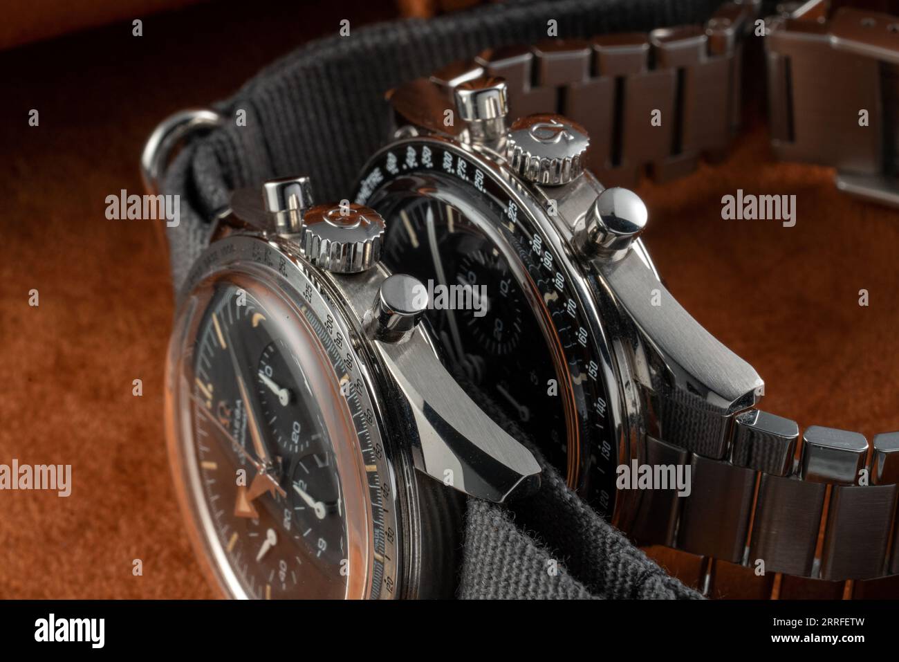 Omega Speedmaster 321 caliber models Stock Photo - Alamy