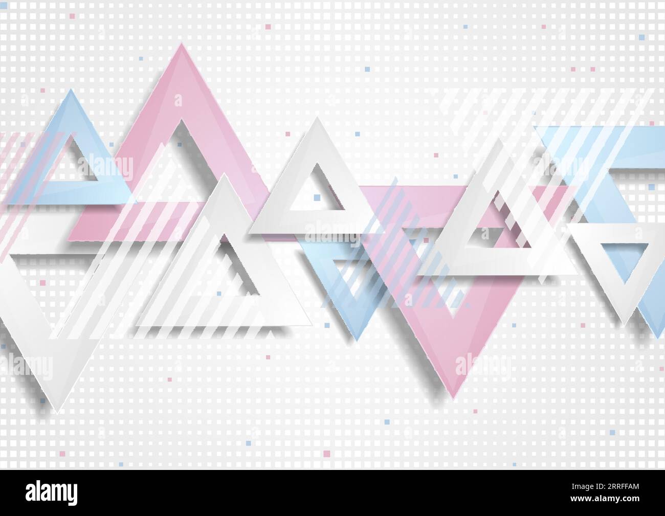 Abstract concept triangles tech geometry retro background. Vector design Stock Vector Image ...