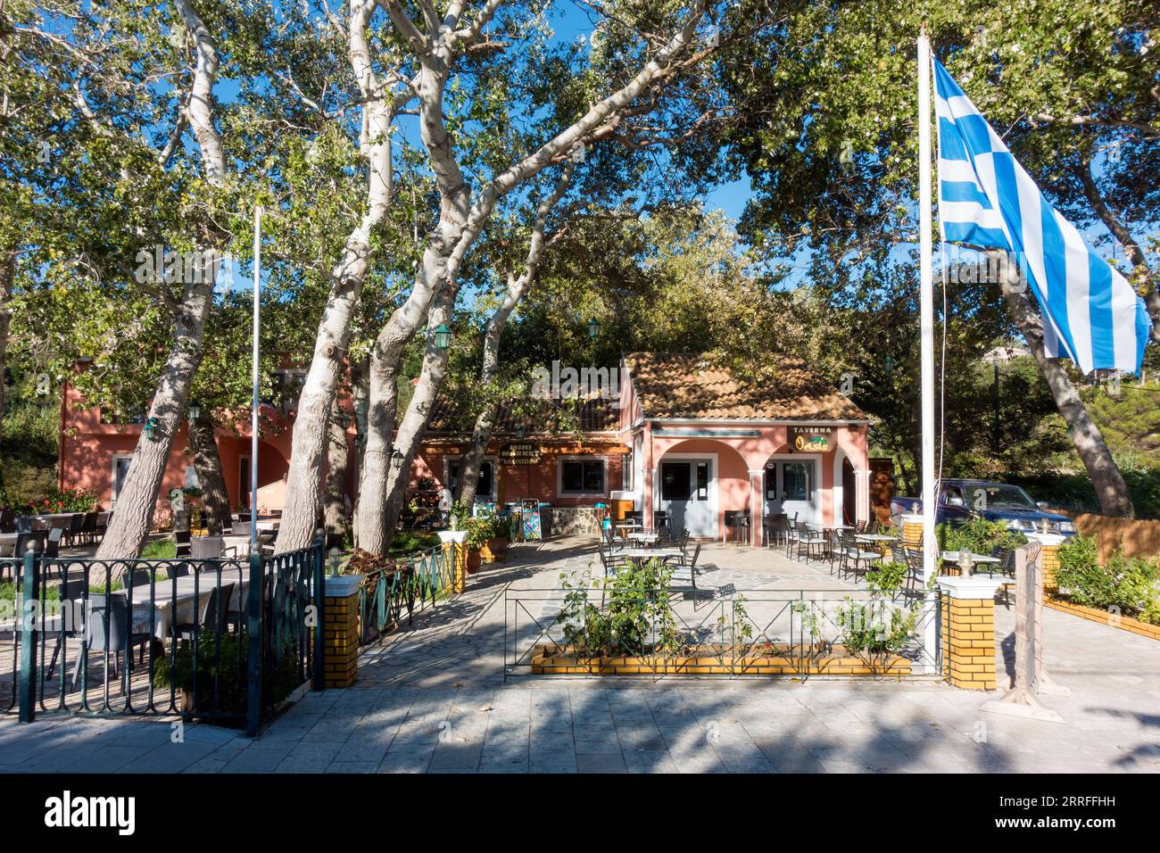 September 11th 2022 - Ereikoussa, Greece - Nice tavern with its yard ...