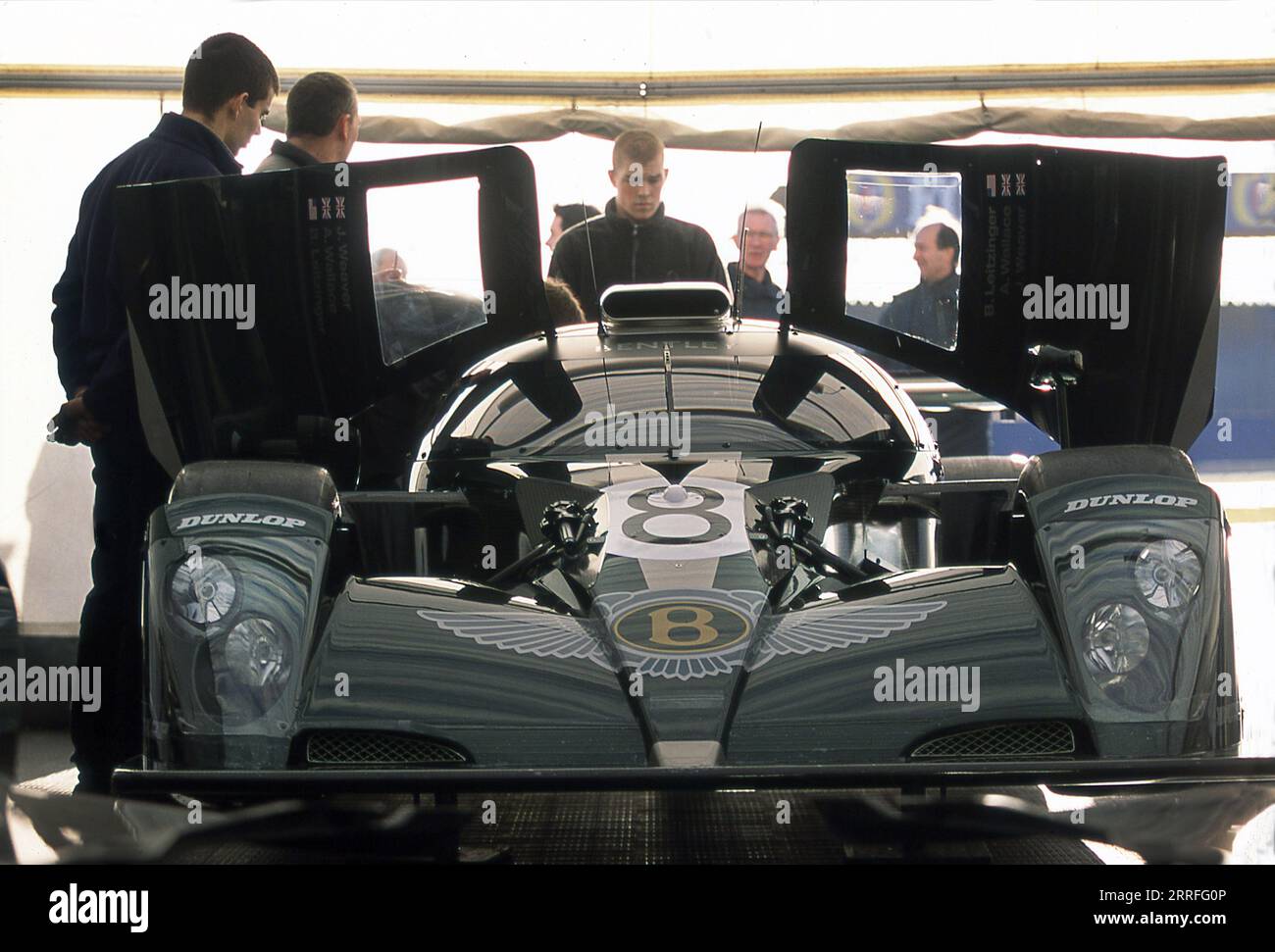 Bentley Speed Eight Le Mans prototype testing at Silverstone in January ...
