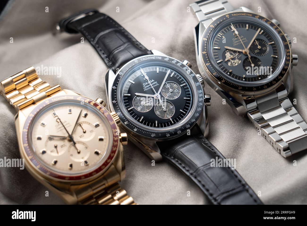 Omega Speedmaster 321 caliber models Stock Photo - Alamy