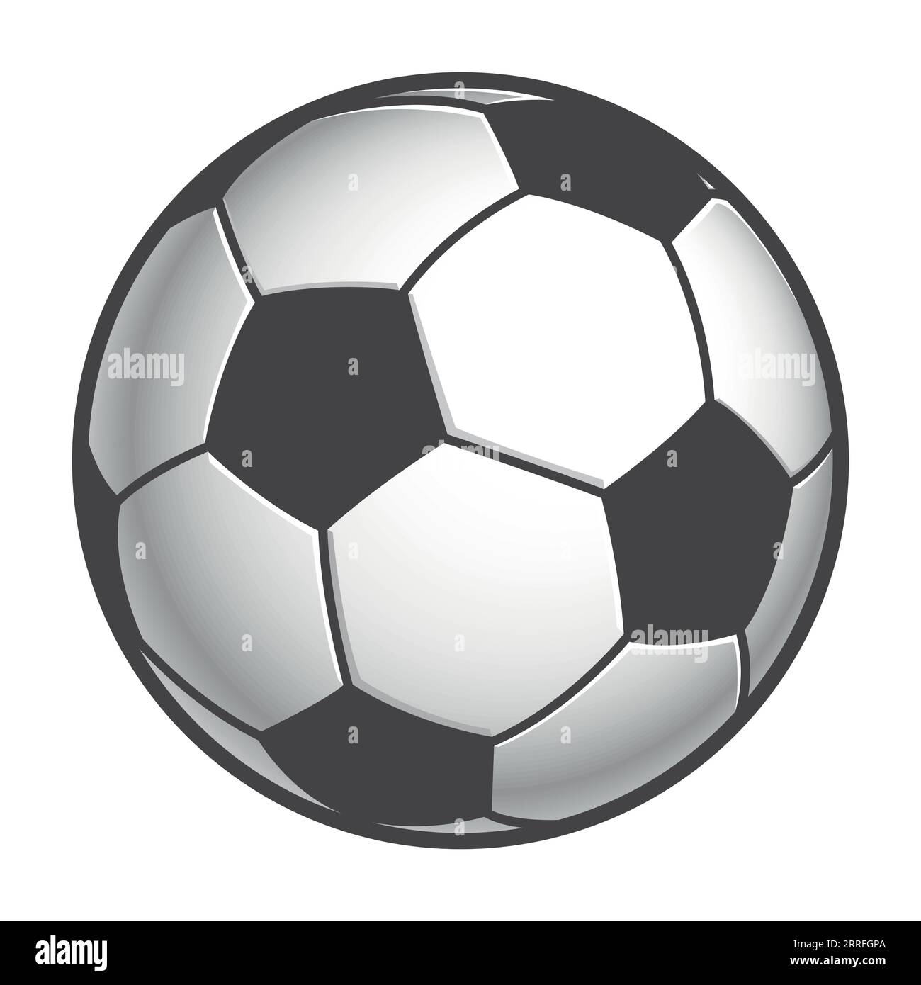 football ball - vector illustration of soccer ball, white background ...