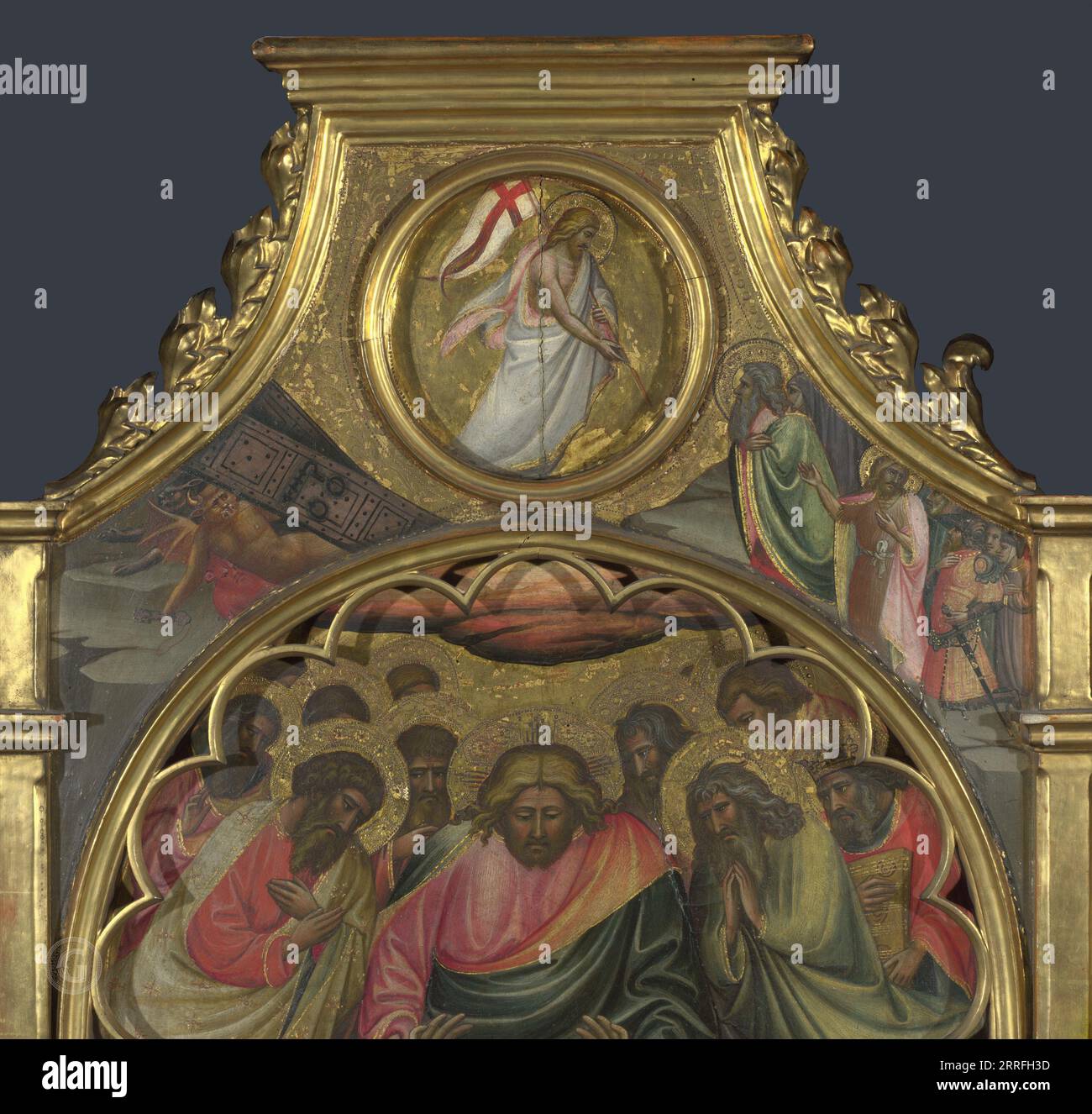 Giovanni dal Ponte - The Descent into Limbo - Roundel above Centre ...