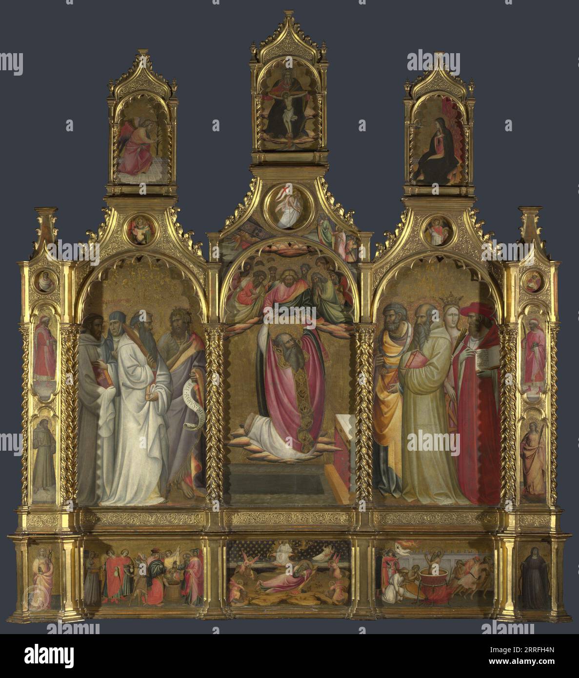 Giovanni dal Ponte - Ascension of John the Evangelist Altarpiece 1420-24 Stock Photo - Alamy