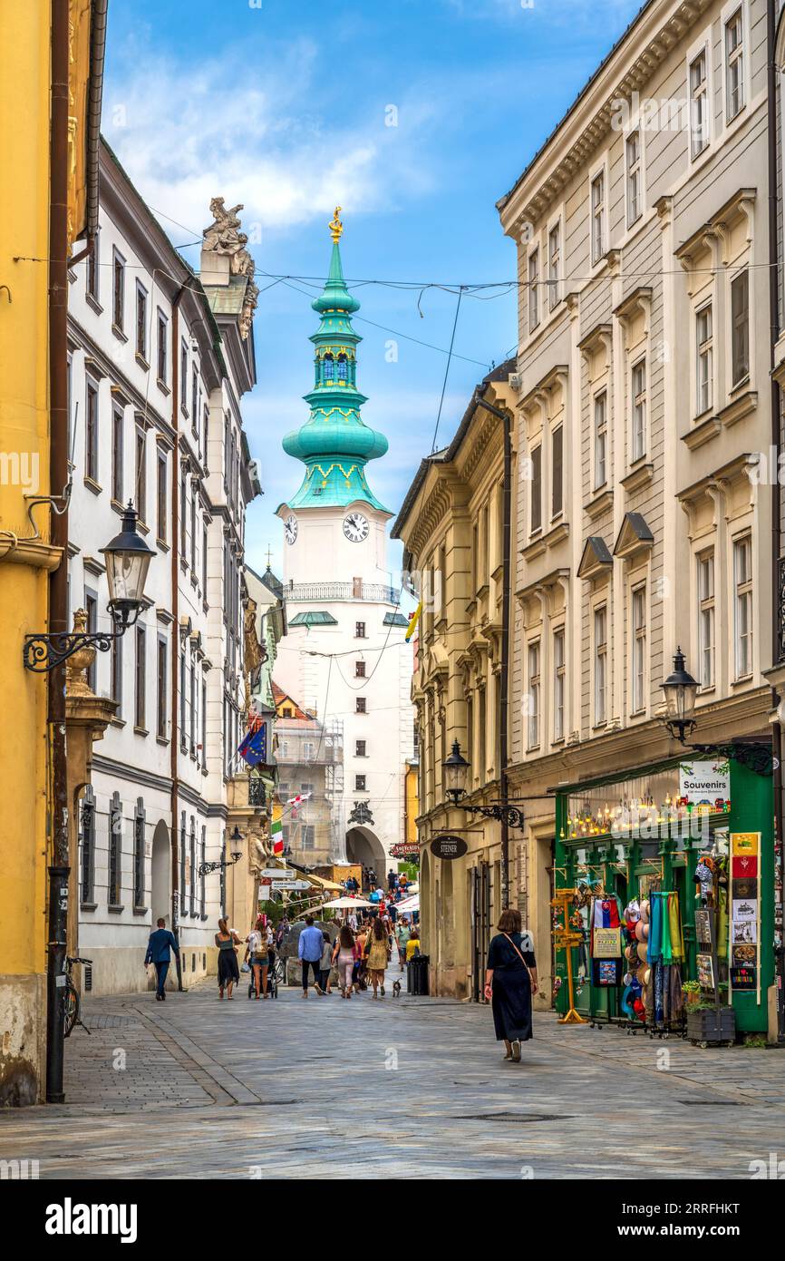 Michalska Street and Michael's Gate (Michalska brana), Bratislava ...