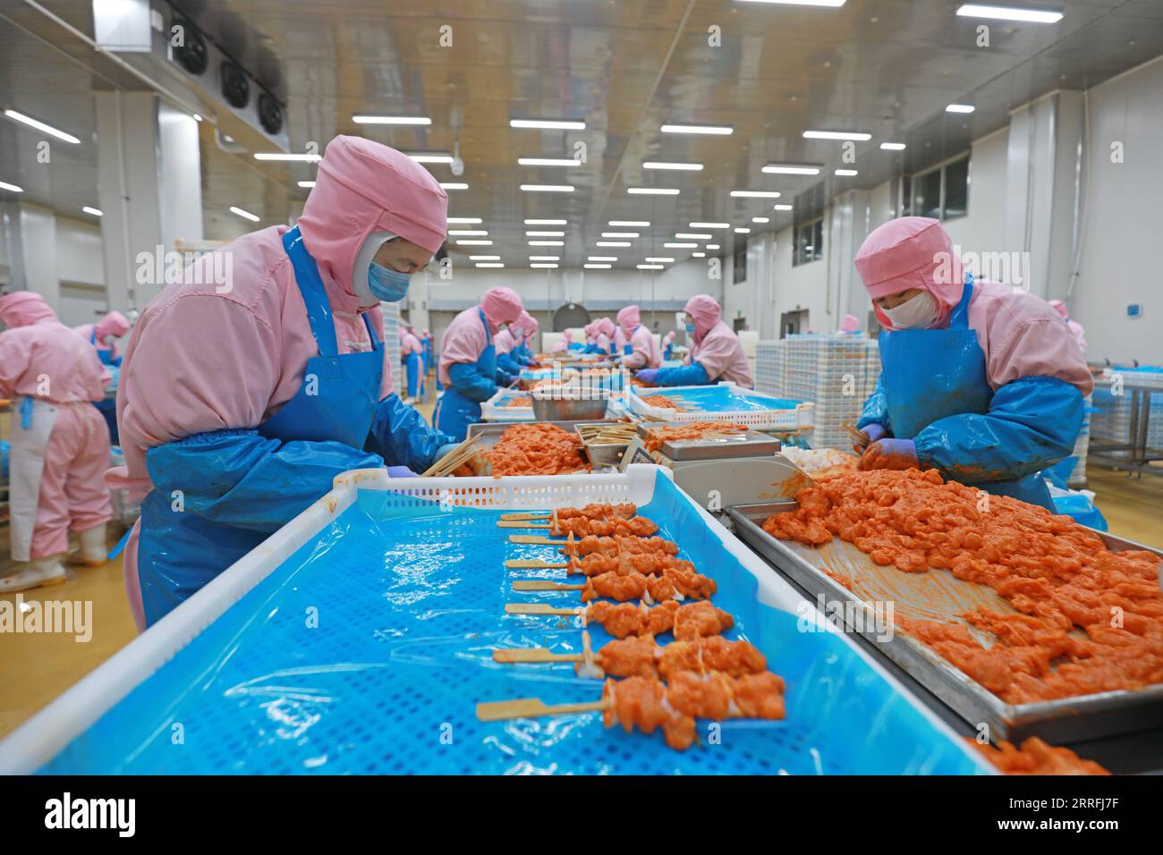 China chicken processing plant hi-res stock photography and images - Alamy