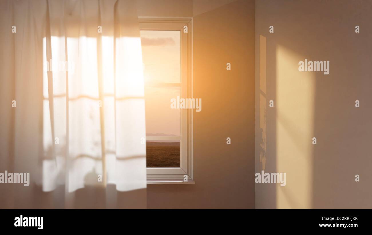 Morning sunlight through window hi-res stock photography and images - Alamy