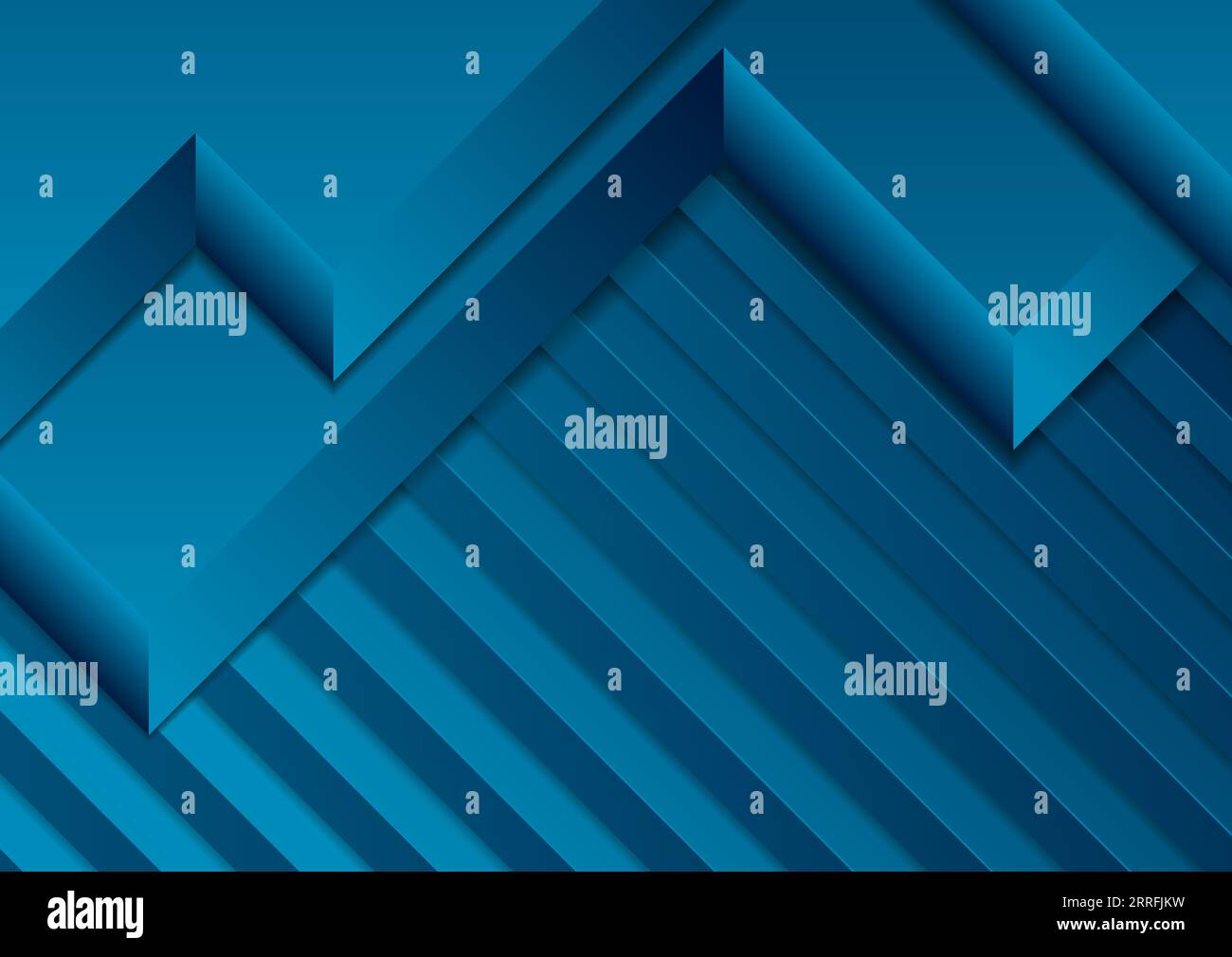 Dark blue 3d geometric shapes with striped textured background ...