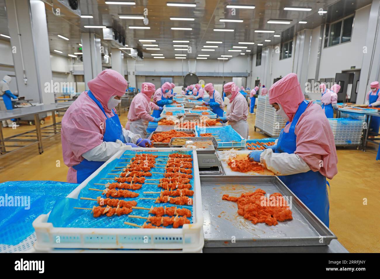 China chicken processing plant hi-res stock photography and images - Alamy