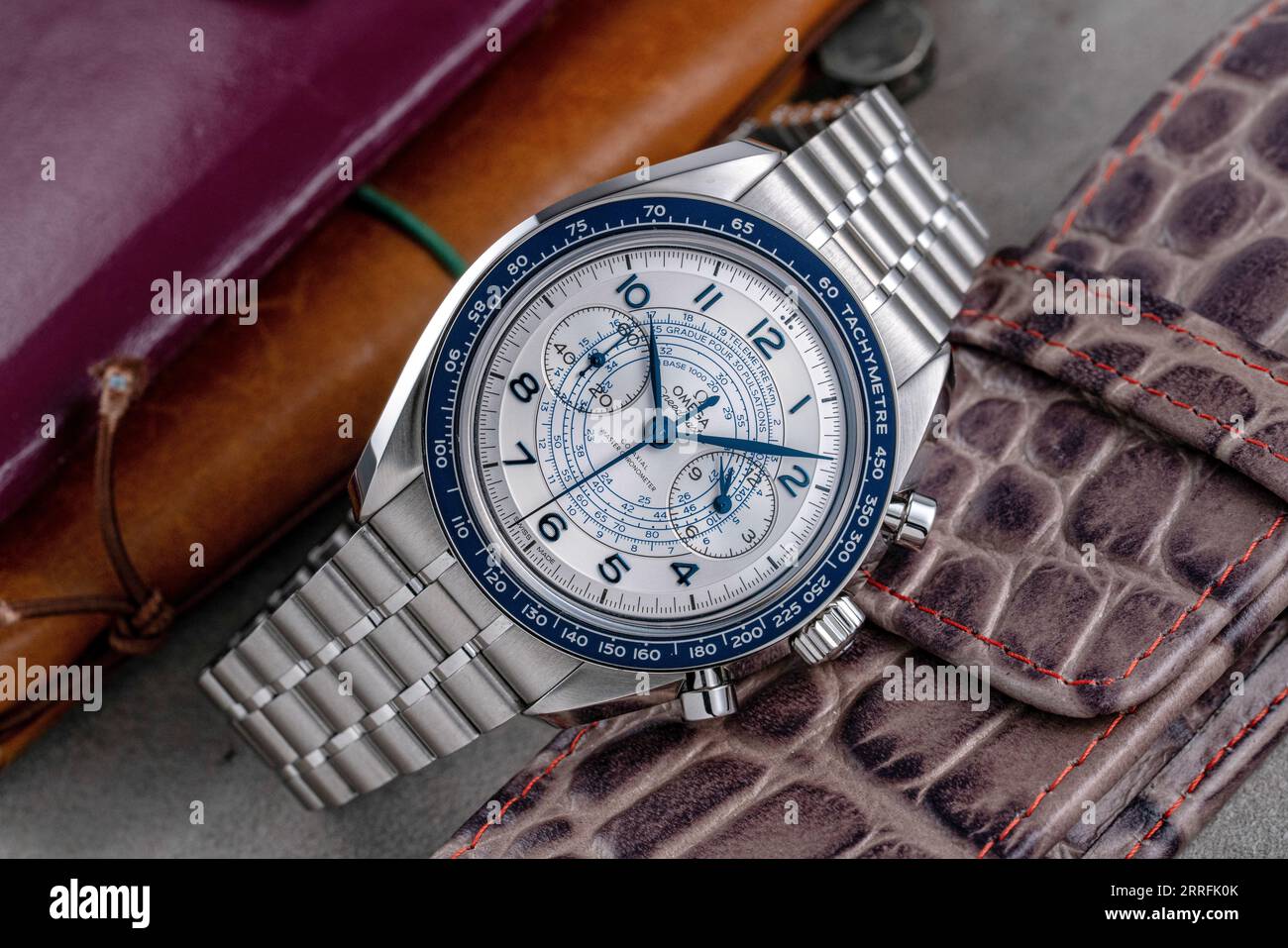 Omega Speedmaster Chronoscope Stock Photo - Alamy
