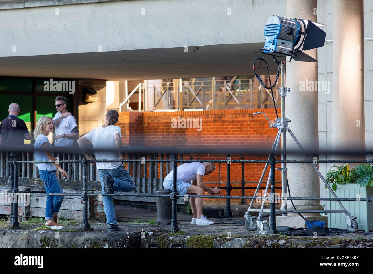 Filming of the TV series Casualty in Cardiff , Wales, UK. Casualty ...