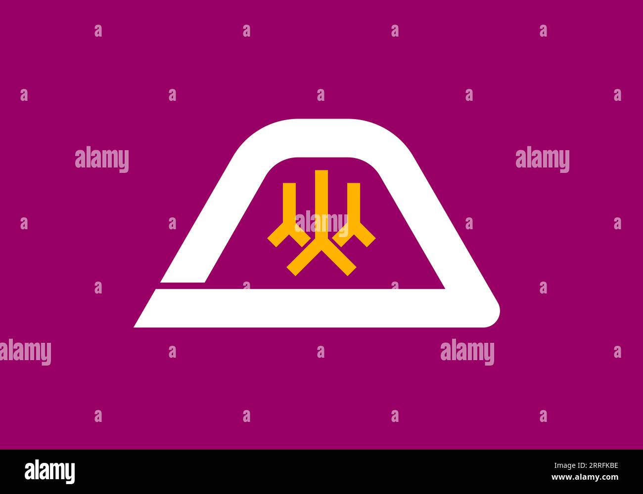 Flag of the Yamanashi Prefecture Stock Photo - Alamy