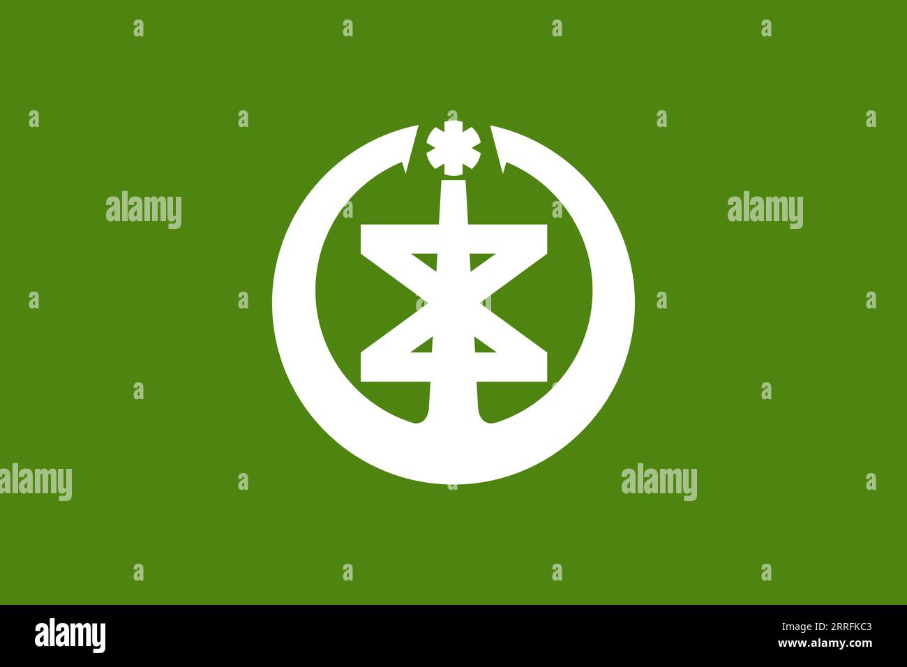 Flag of the designated city of Niigata Stock Photo - Alamy