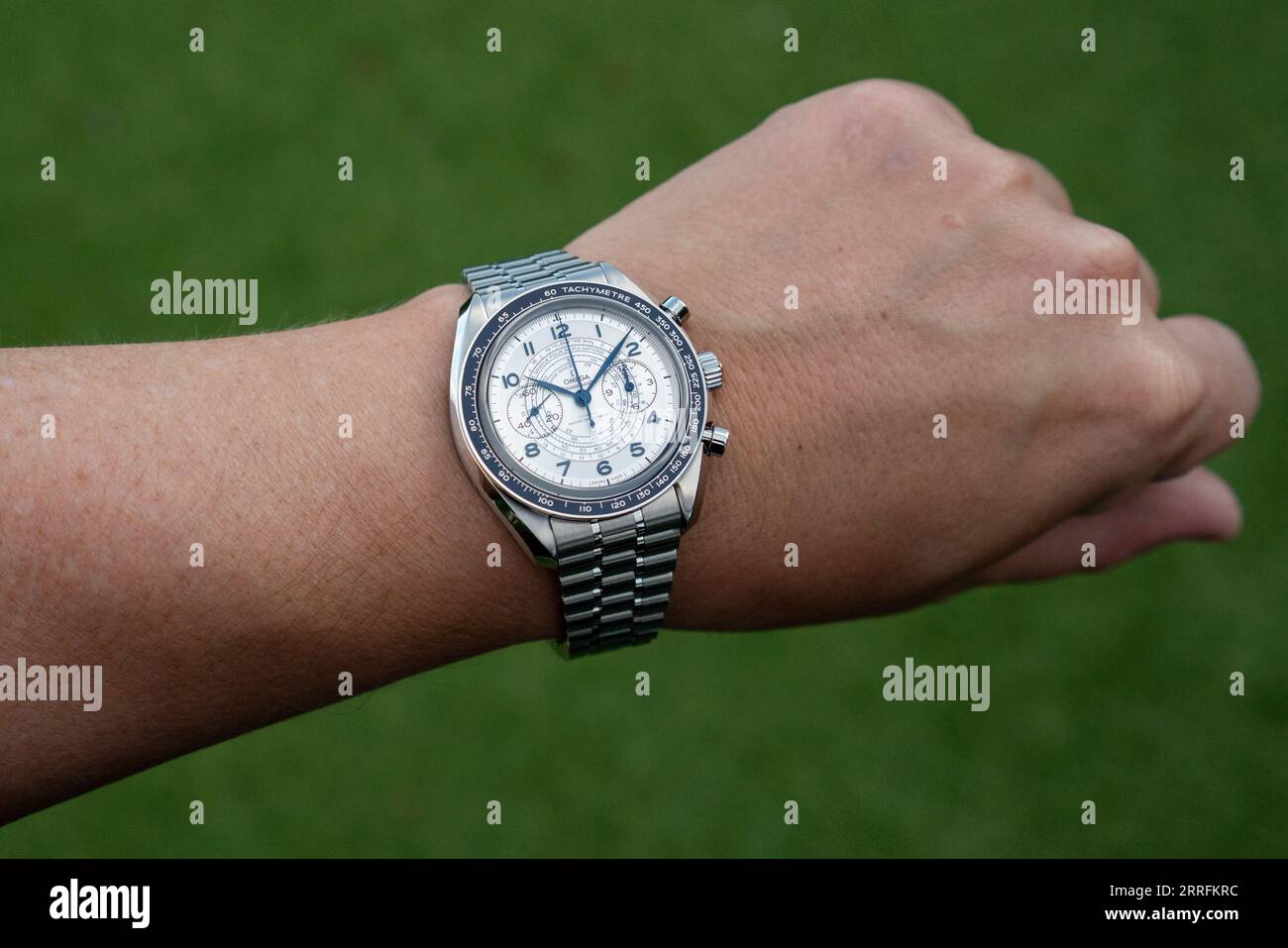 Omega Speedmaster Chronoscope Stock Photo - Alamy