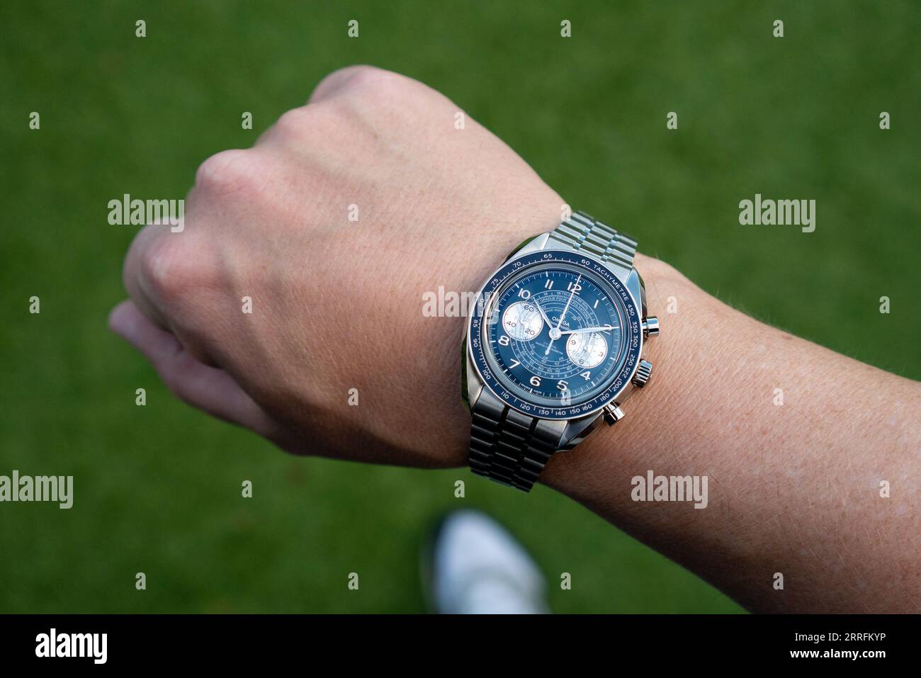 Omega Speedmaster Chronoscope Stock Photo - Alamy