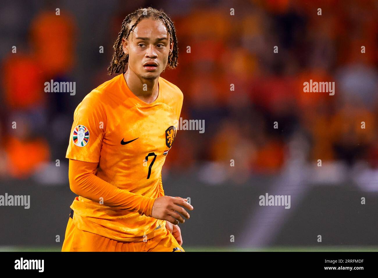 EINDHOVEN, NETHERLANDS - SEPTEMBER 7: Xavi Simons (Netherlands) during ...