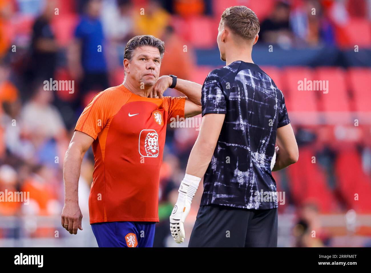 EINDHOVEN, NETHERLANDS - SEPTEMBER 7: keeperstrainer Patrick Lodewijks ...