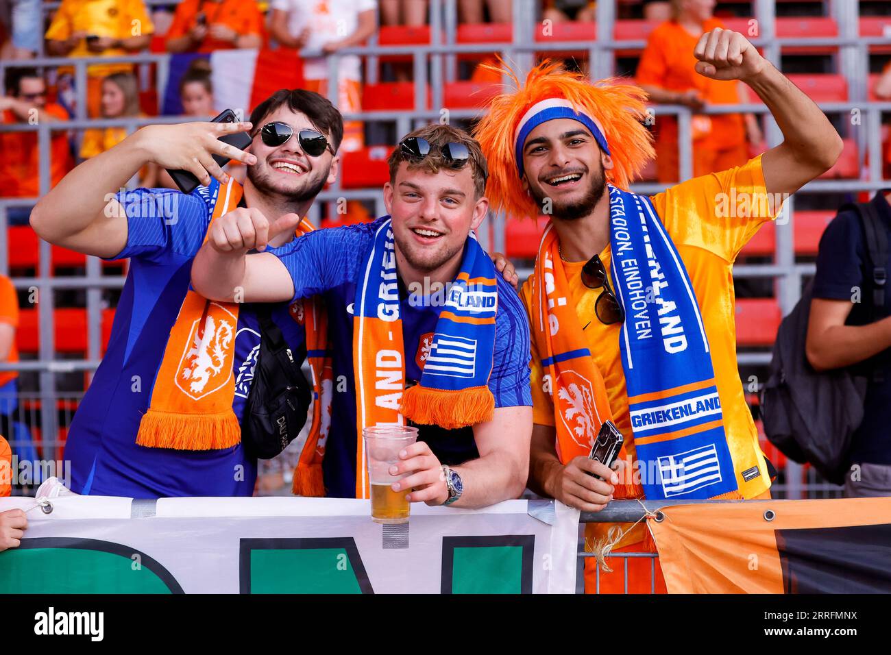 EINDHOVEN, NETHERLANDS - SEPTEMBER 7: Fans of the Netherlands during ...