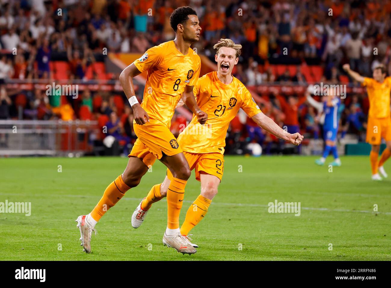 EINDHOVEN, NETHERLANDS - SEPTEMBER 7: Cody Gakpo (Netherlands) scores ...