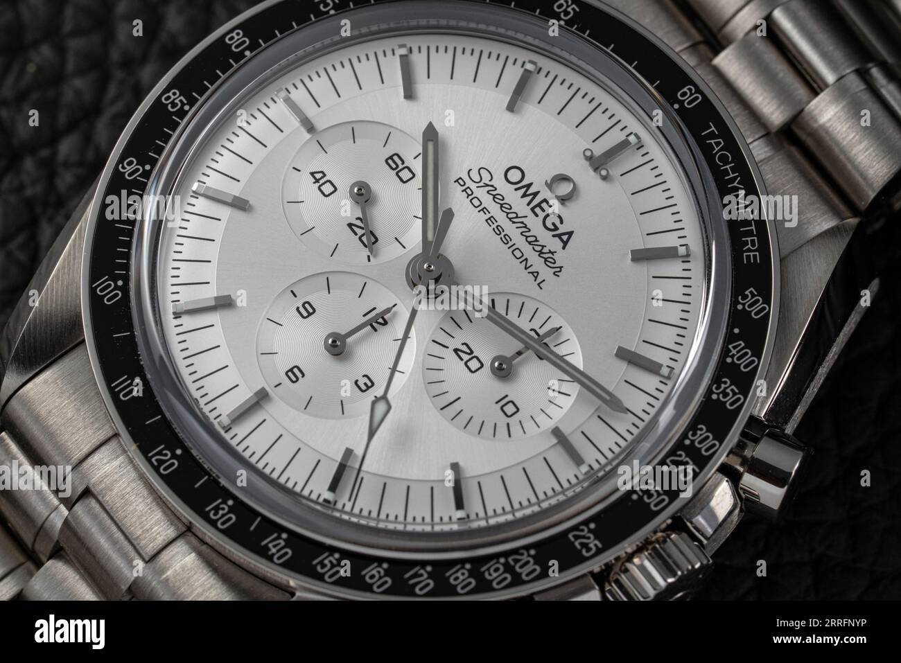 Omega Speedmaster in Canopus Gold Stock Photo - Alamy