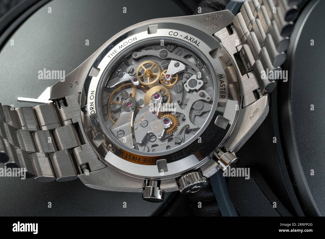 Omega Speedmaster in Canopus Gold Stock Photo - Alamy