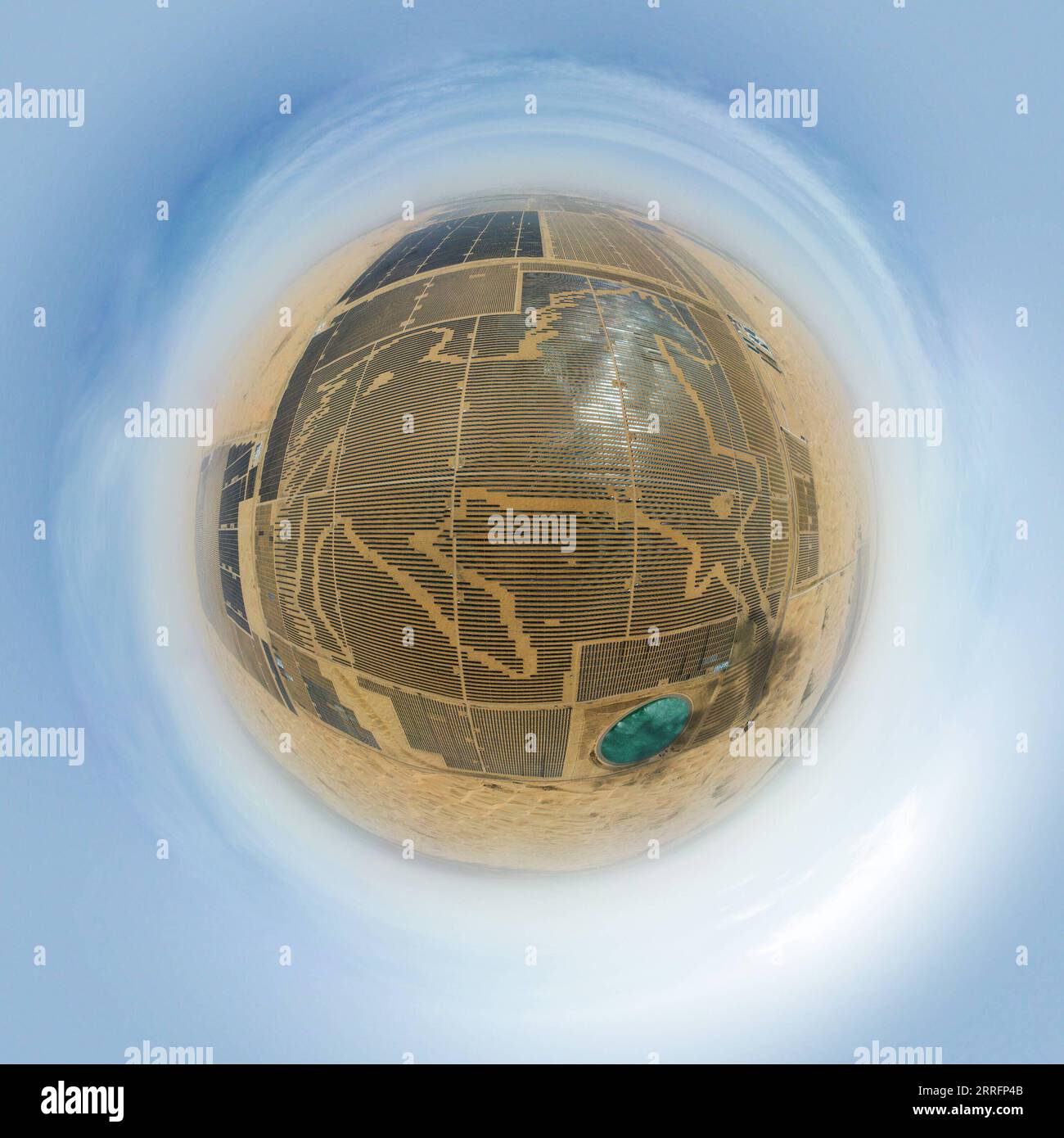 220422 -- DALAD BANNER, April 22, 2022 -- Aerial panoramic photo taken ...