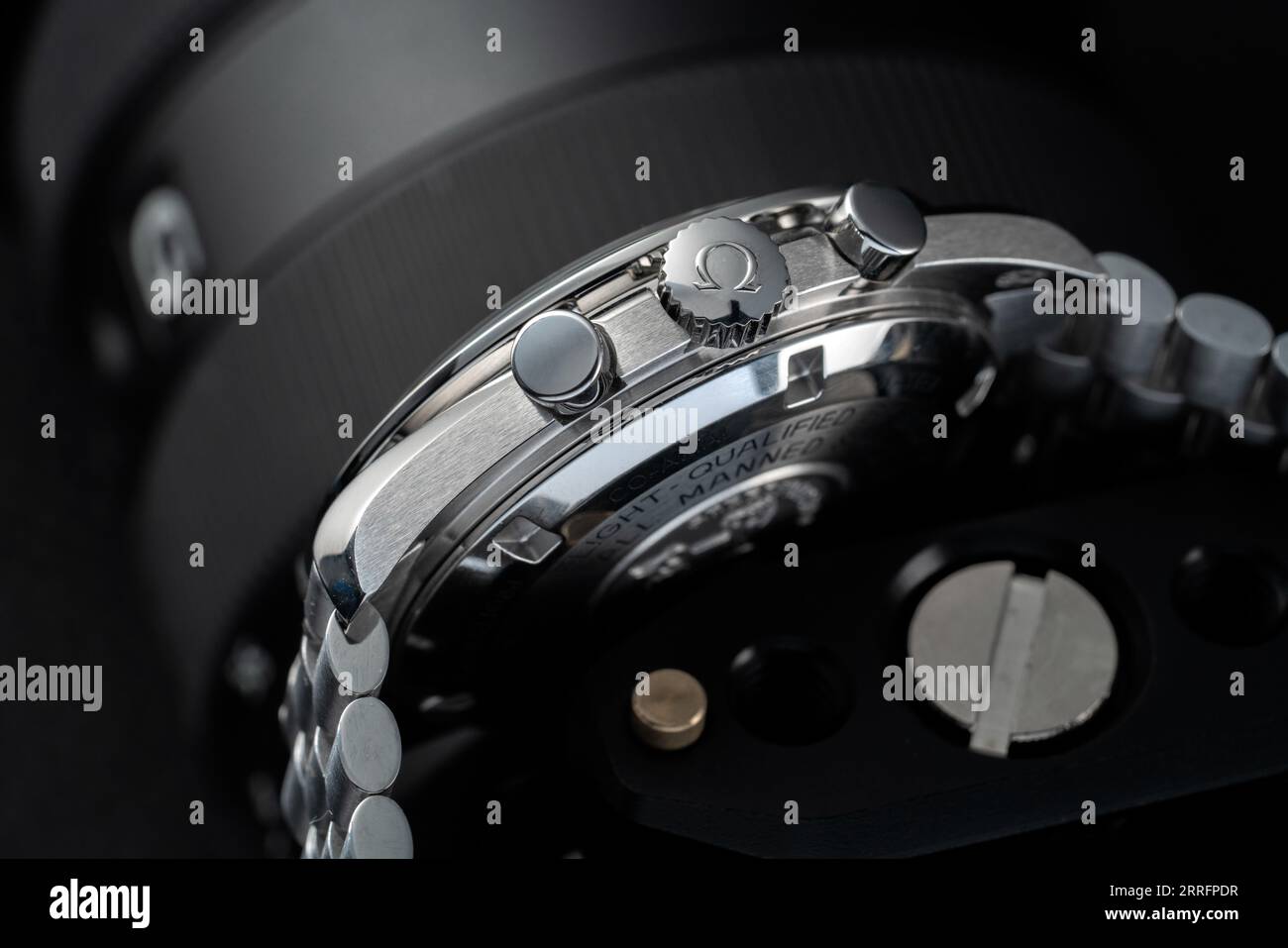 Omega Speedmaster Moon Watch 2021 model Stock Photo - Alamy