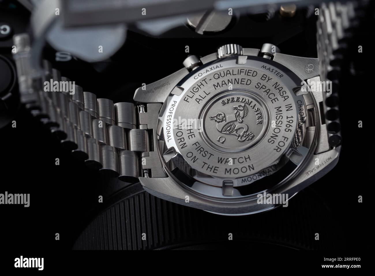 Omega Speedmaster Moon Watch 2021 model Stock Photo - Alamy