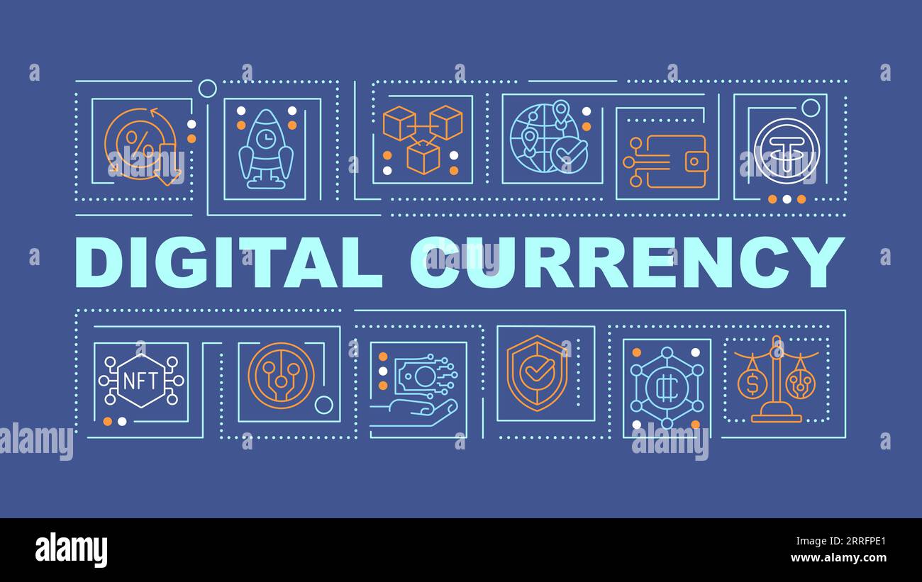 Cryptocurrency concept line icons Stock Vector Images - Alamy