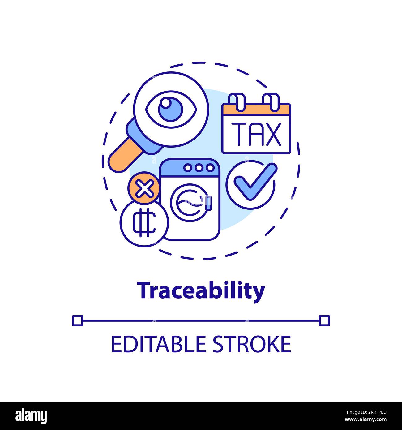 2D customizable traceability line icon concept Stock Vector Image & Art ... 2D customizable traceability line icon concept Stock Vector Image & Art ...
