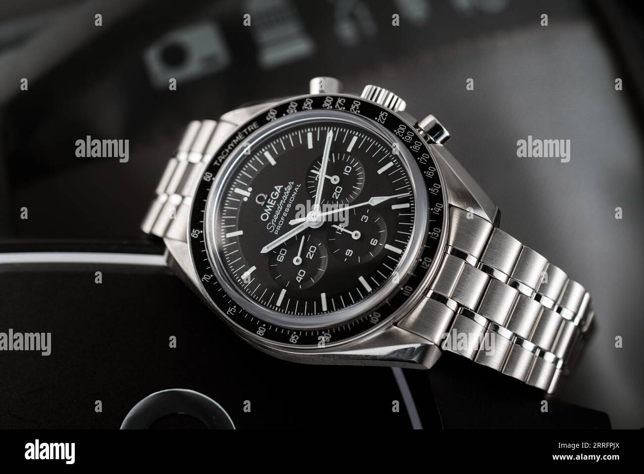 Omega Speedmaster Moon Watch 2021 model Stock Photo - Alamy