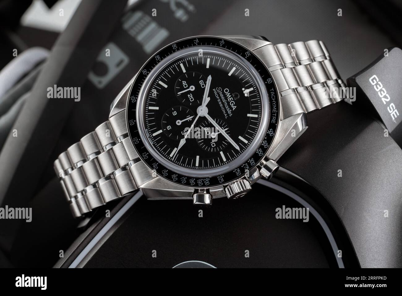 Omega Speedmaster Moon Watch 2021 model Stock Photo - Alamy
