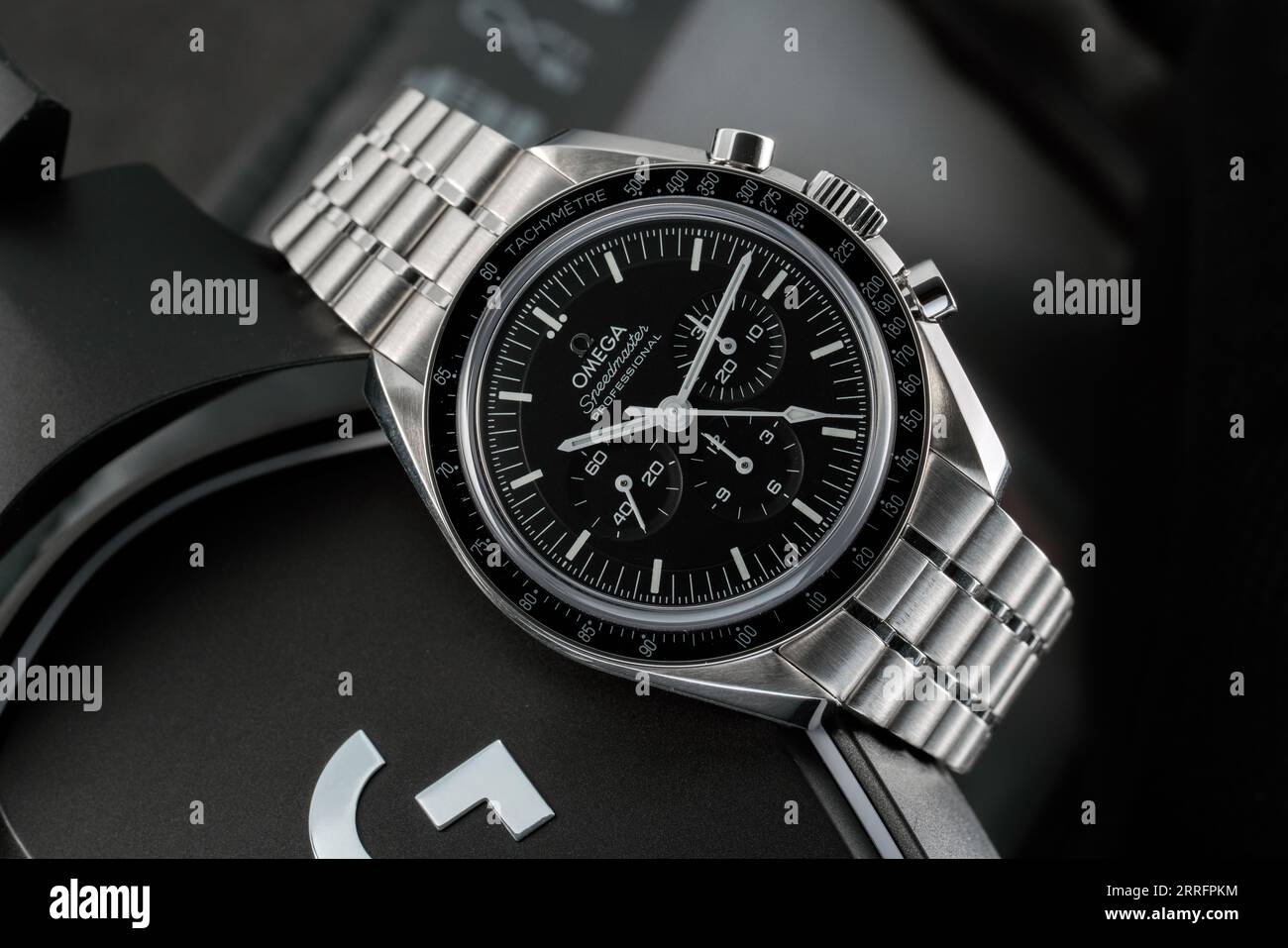 Omega Speedmaster Moon Watch 2021 model Stock Photo - Alamy