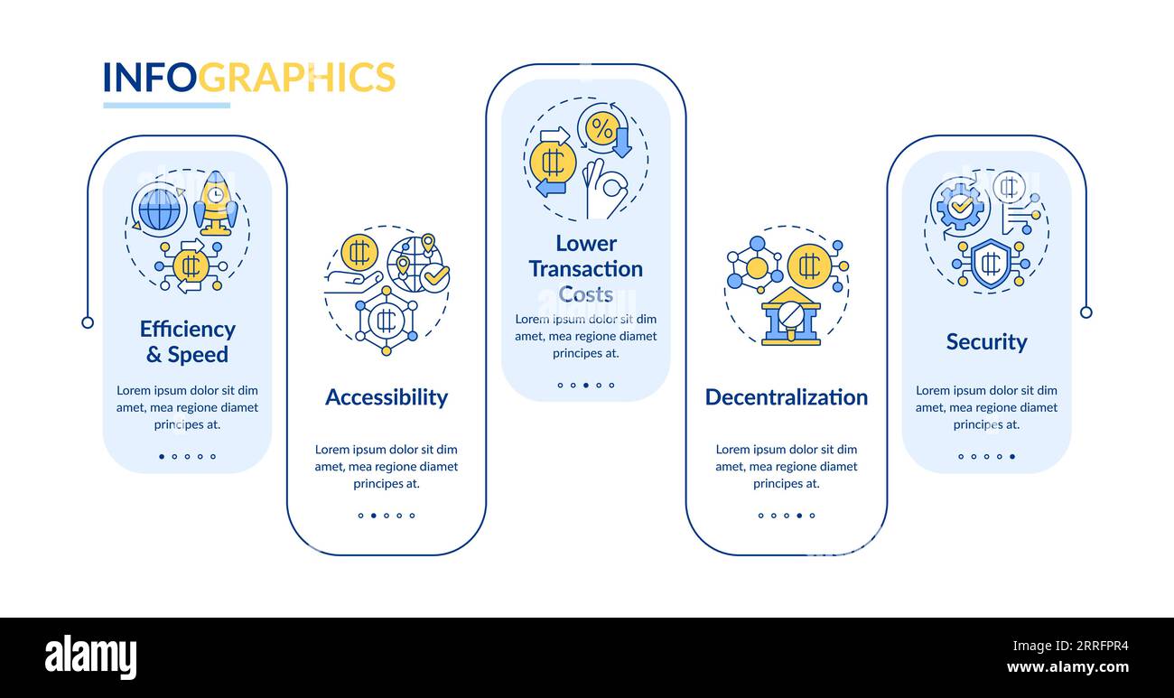 Multicolor digital currency layout with thin line icons Stock Vector ...