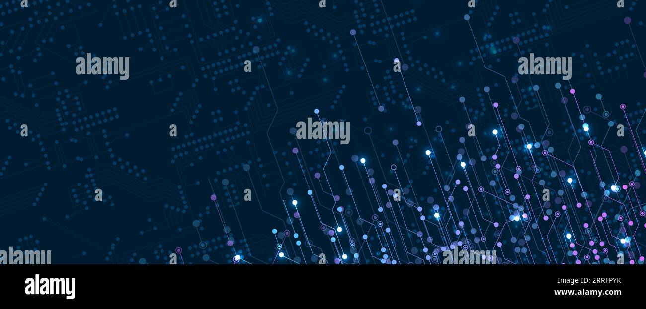 abstract structure circuit computer technology business background ...