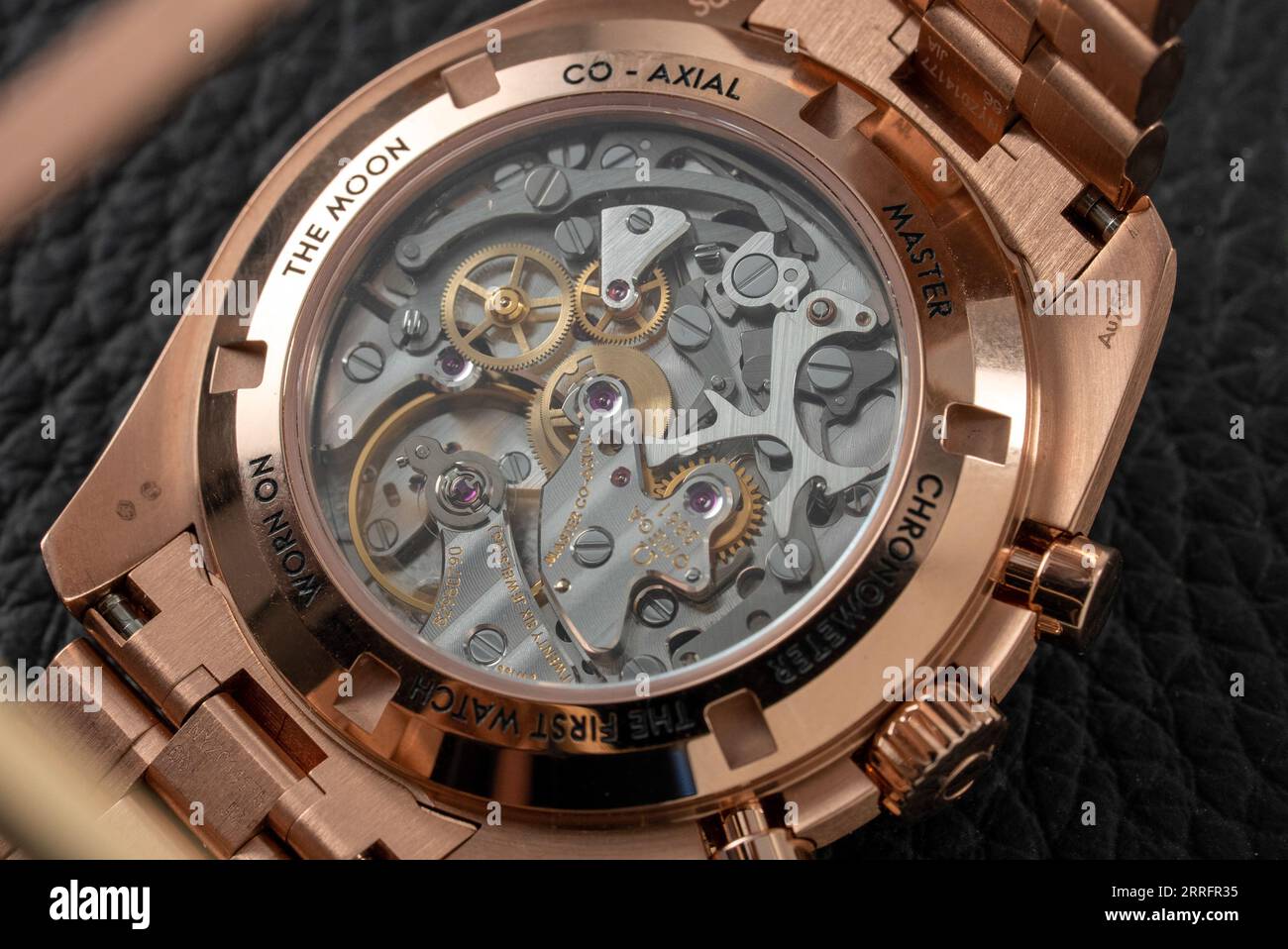 Omega Speedmaster in Sedna gold Stock Photo - Alamy