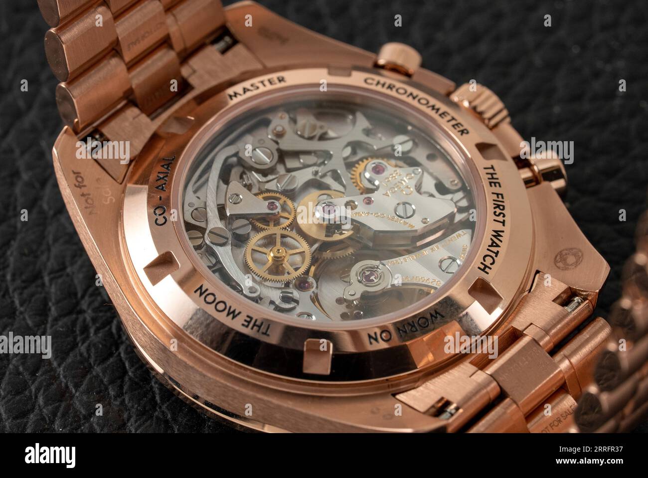 Omega Speedmaster in Sedna gold Stock Photo - Alamy