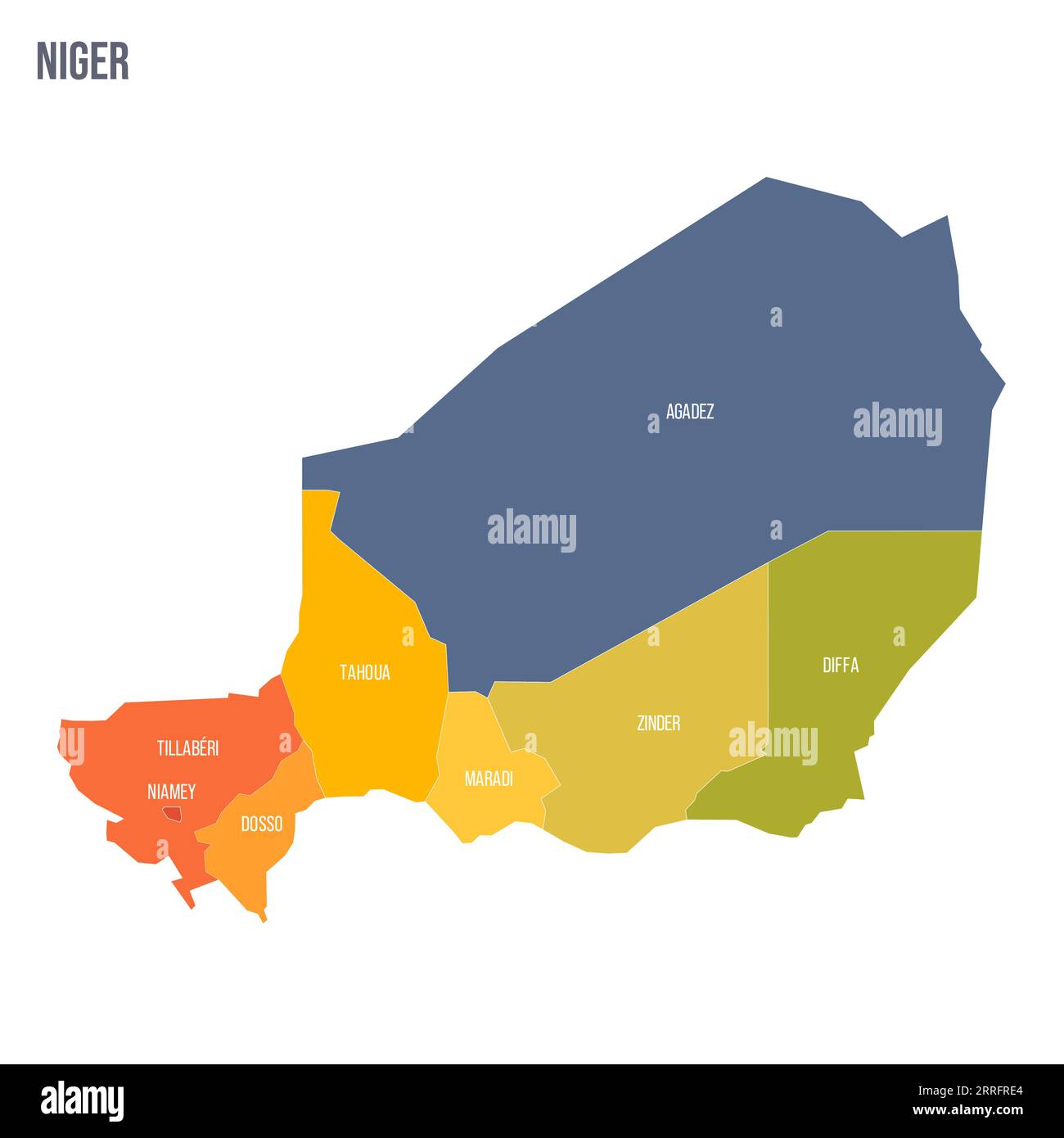 Niger Political Map Niger Country Profile BBC News