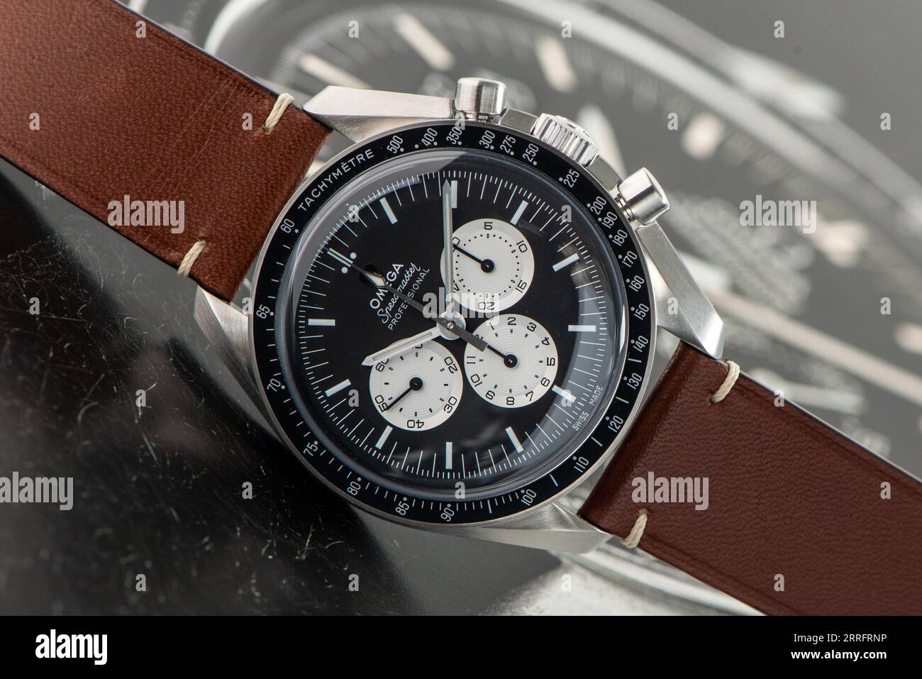 Omega Speedmaster Speedy Tuesday Models Stock Photo - Alamy