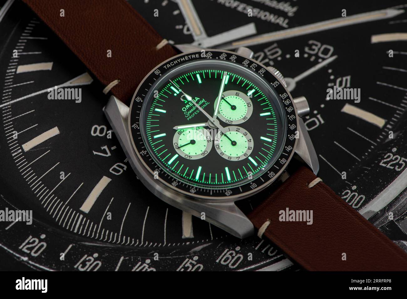 Omega Speedmaster Speedy Tuesday Models Stock Photo - Alamy