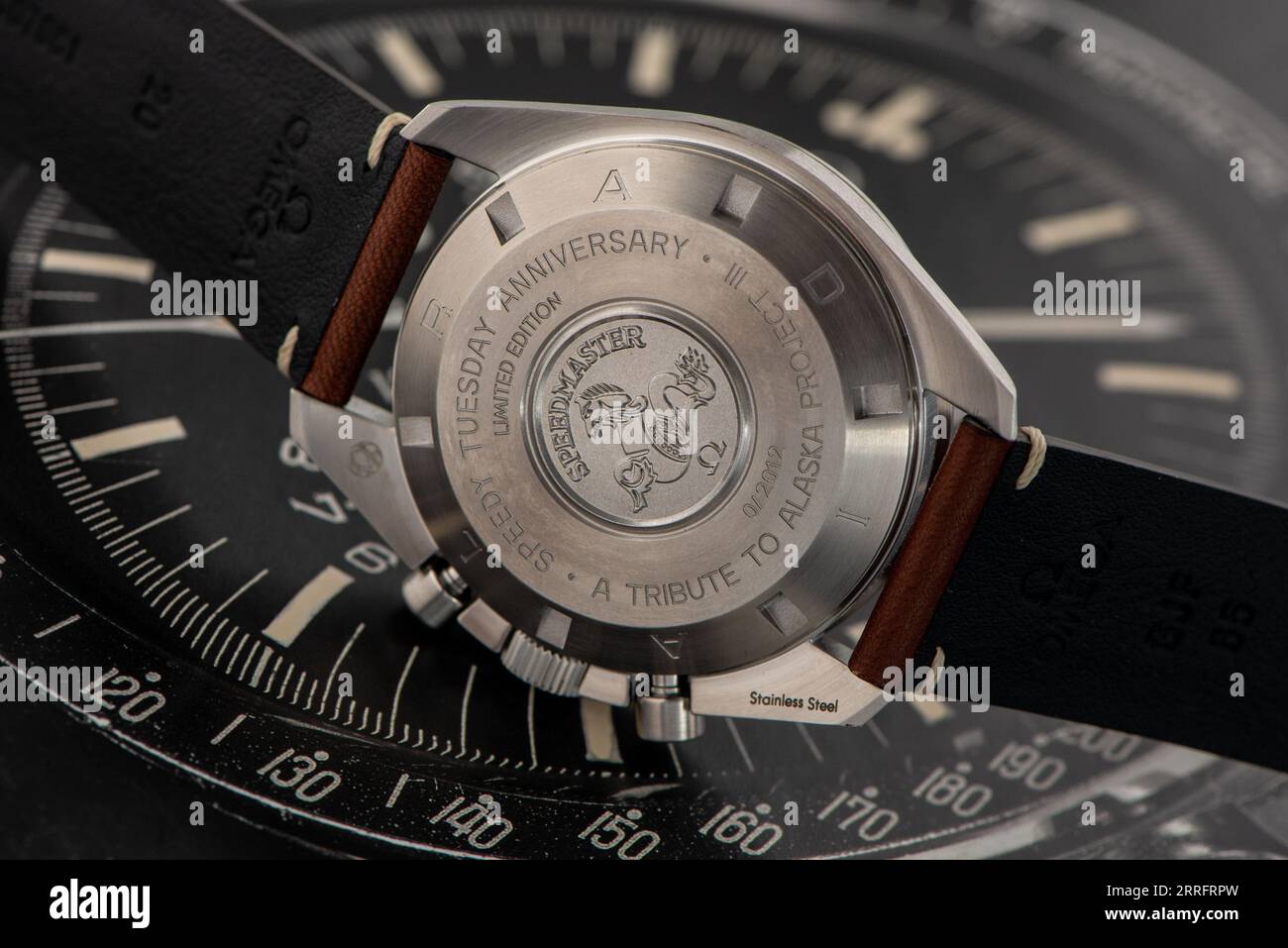 Omega Speedmaster Speedy Tuesday Models Stock Photo - Alamy