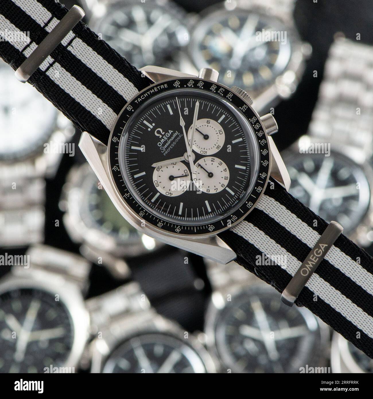Omega Speedmaster Speedy Tuesday Models Stock Photo - Alamy