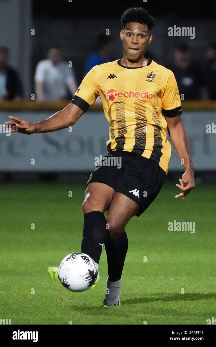 Southport v Scarborough 5th September 2023 Big Help Stadium .Southport ...