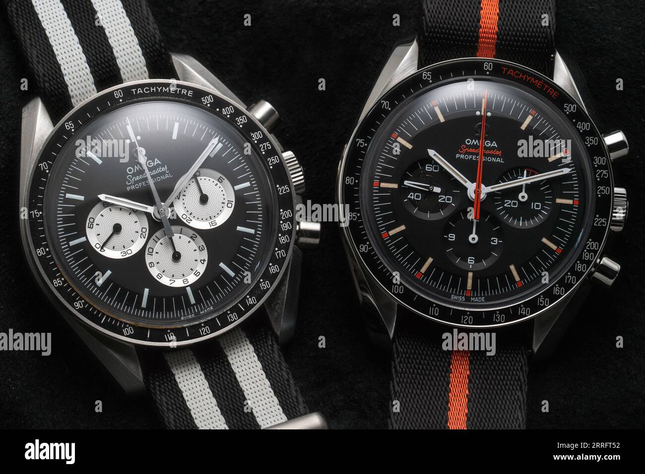 Omega Speedmaster Speedy Tuesday Models Stock Photo - Alamy