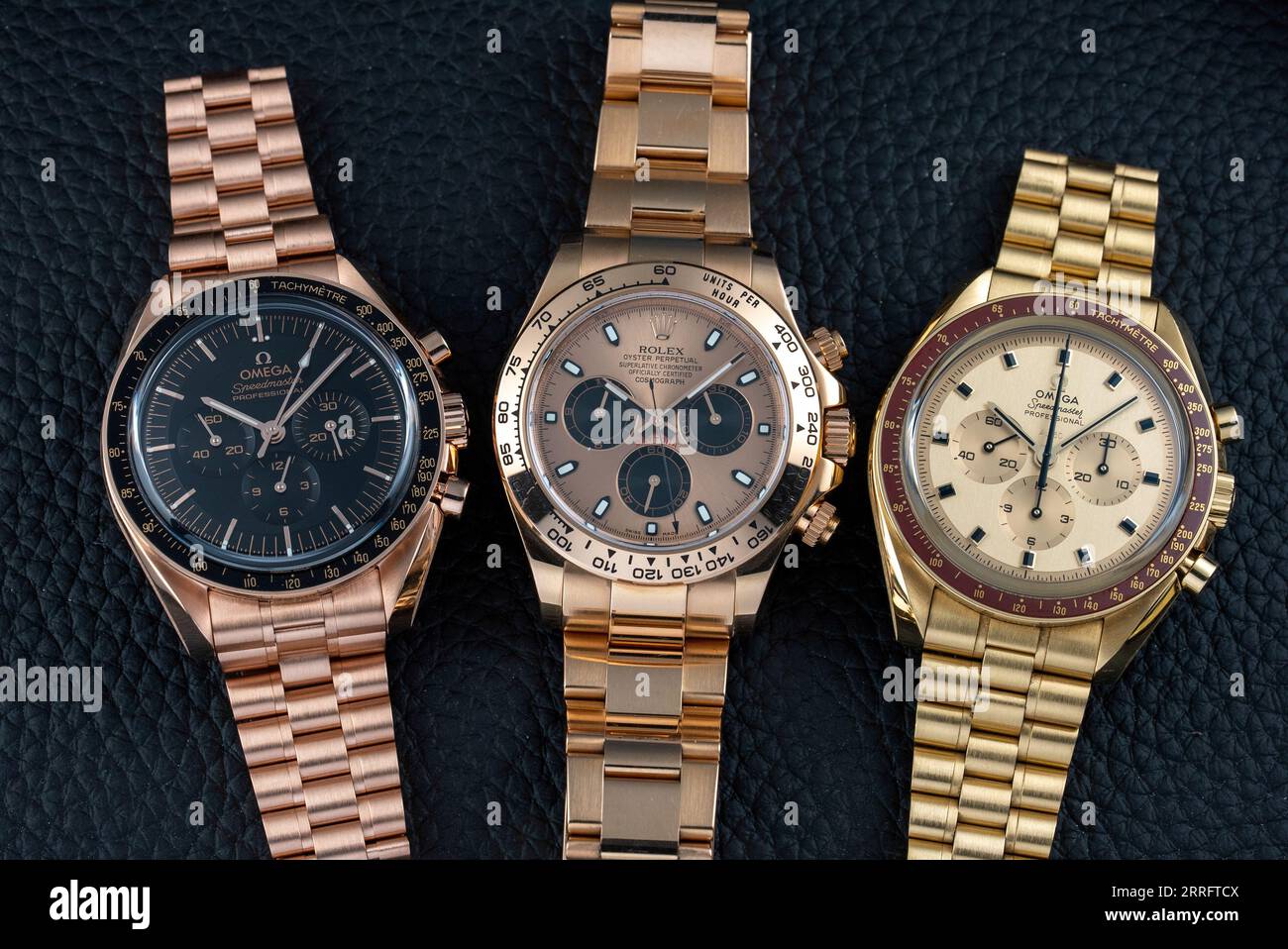 Omega Speedmaster models Stock Photo - Alamy