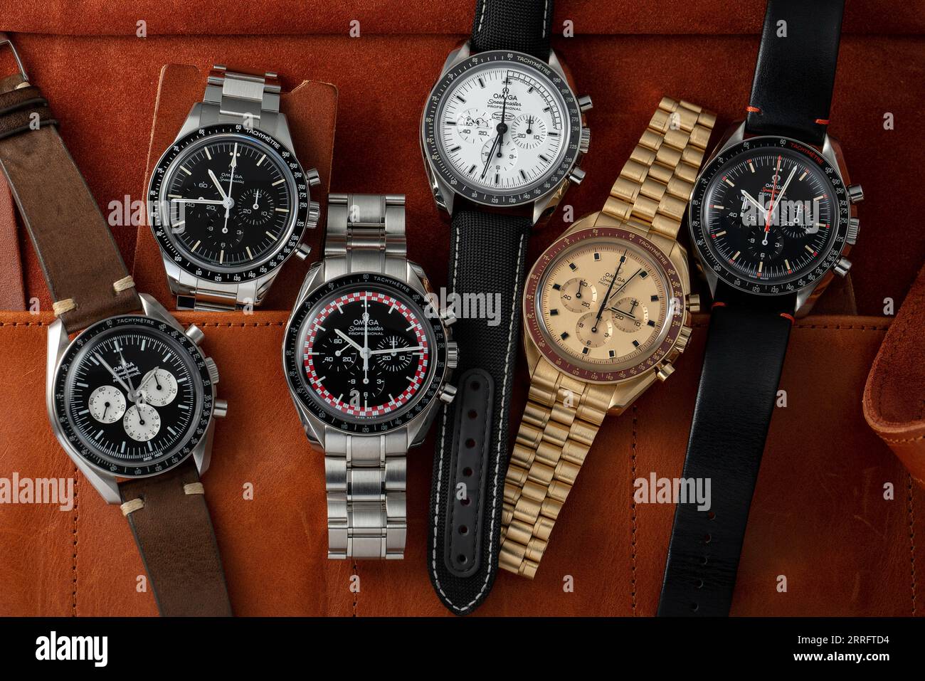 Omega Speedmaster models Stock Photo - Alamy