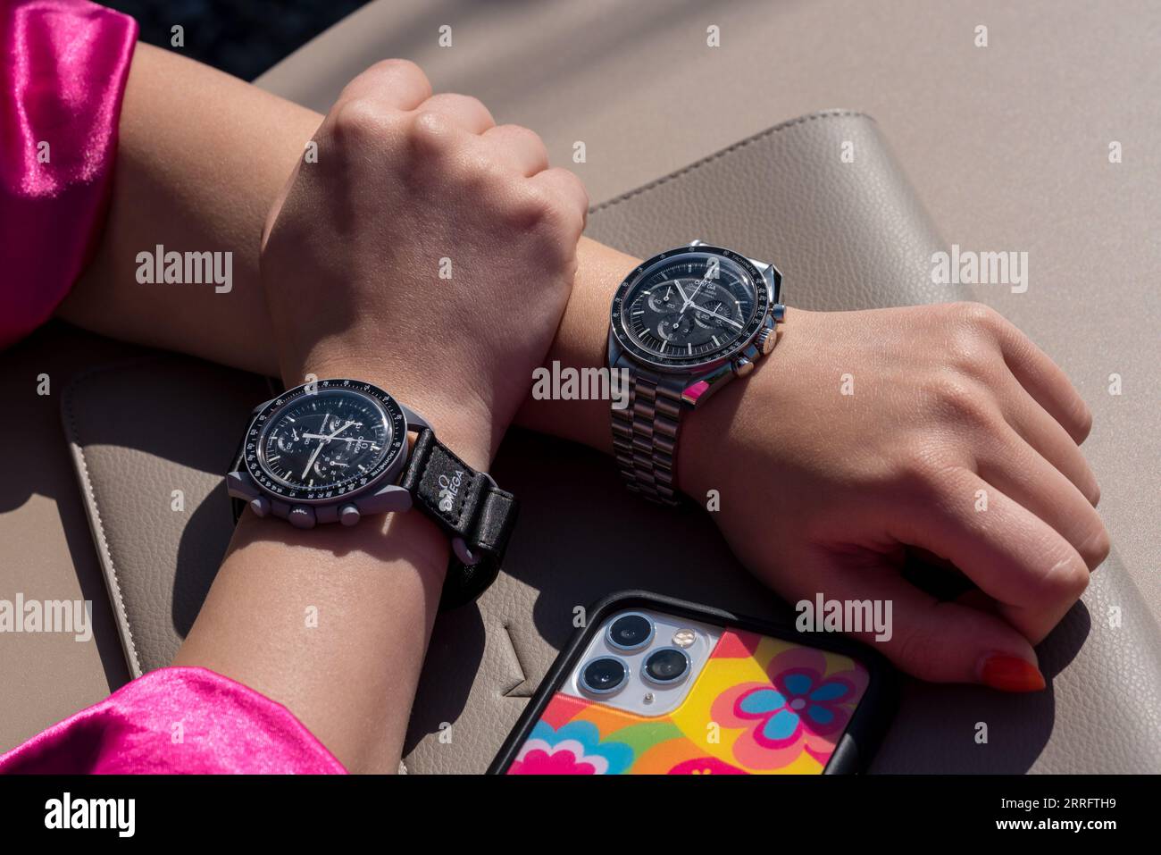 Omega Speedmaster models Stock Photo - Alamy