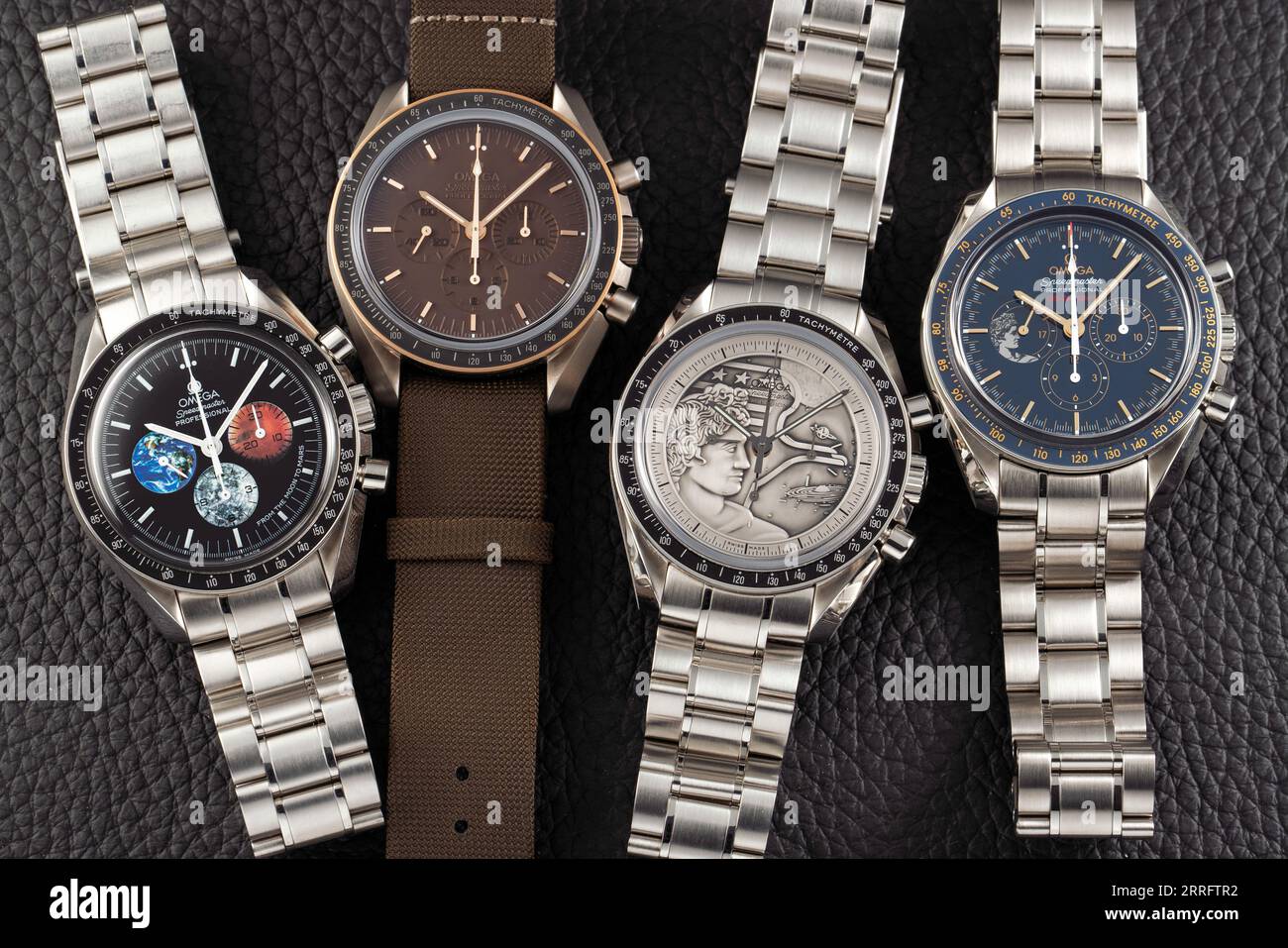Omega Speedmaster models Stock Photo - Alamy